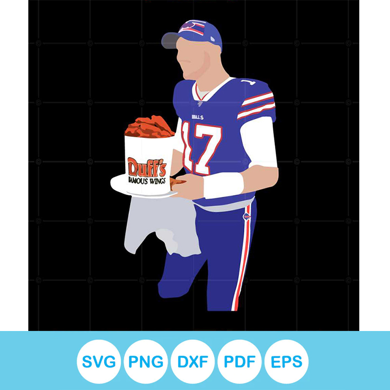 Josh Allen Duff's Chicken Wings Svg Graphic Designs Files | Inspire Uplift