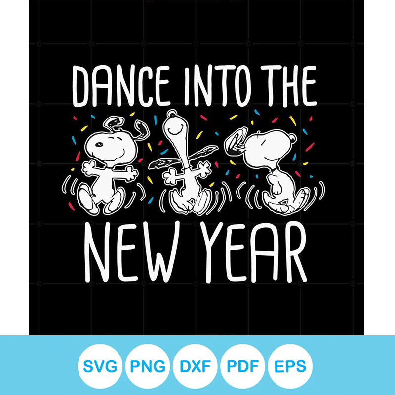 Peanuts New Year Svg Best Graphic Designs Cutting Files | Inspire Uplift