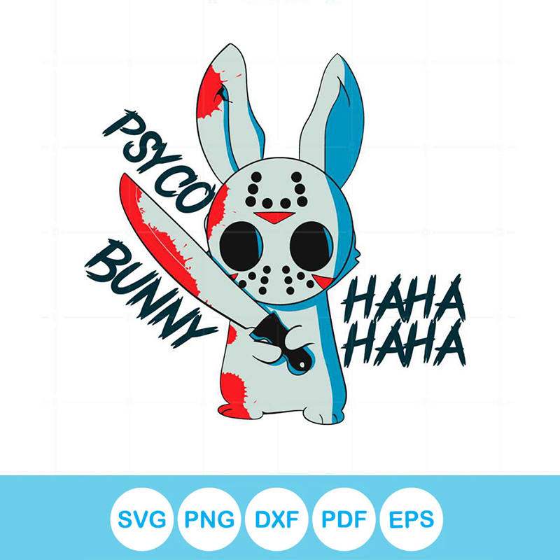 Psycho Bunny Killer Rabbit Svg For Cricut Sublimation Files | Inspire ...