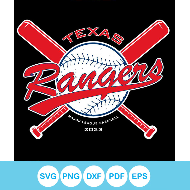 Texas Rangers Baseball MLB Team SVG Files | Inspire Uplift