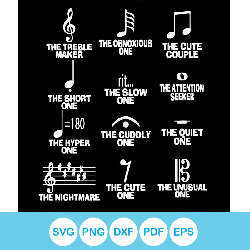 Musical Notes Symbol Definition SVG | Inspire Uplift