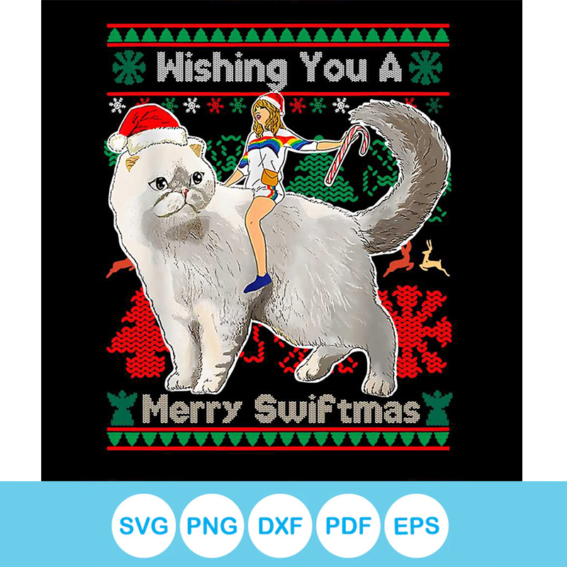 Wishing You A Merry Swiftmas PNG File | Inspire Uplift