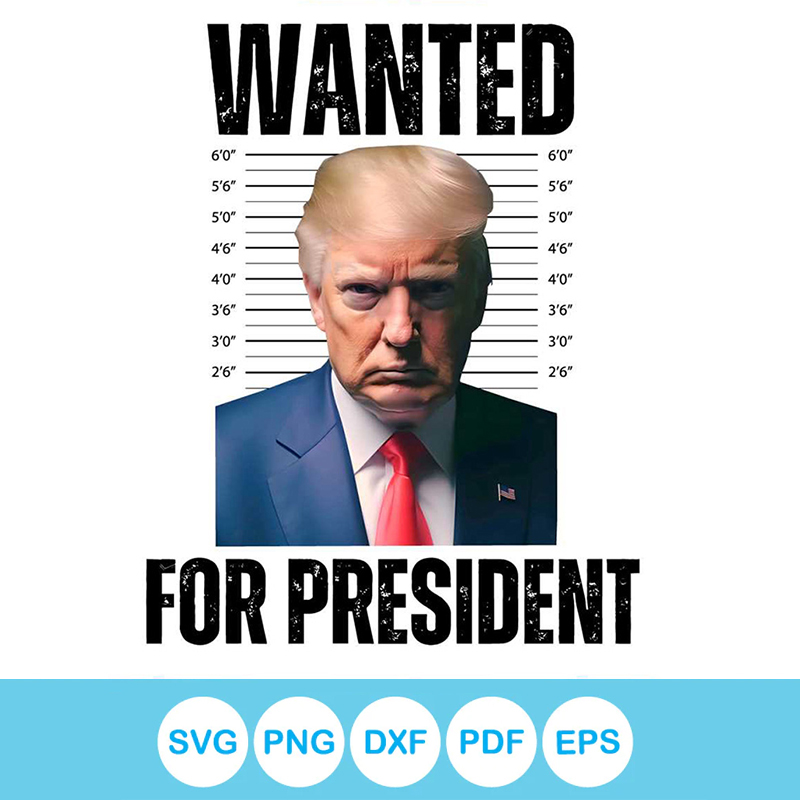 Trump Wanted President PNG Trump Mugshot PNG File | Inspire Uplift