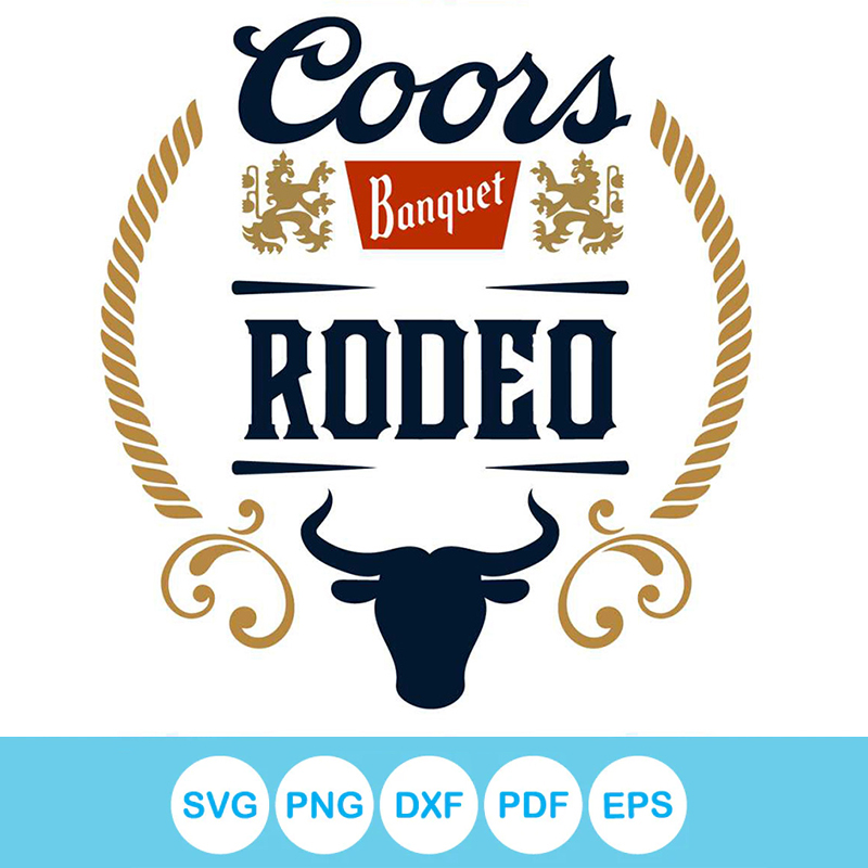 Coors Banquet Logo Rodeo Bull SVG Design File | Inspire Uplift
