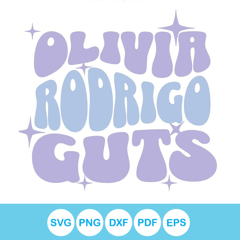 Vintage Olivia Rodrigo GUTS Album SVG Design File | Inspire Uplift