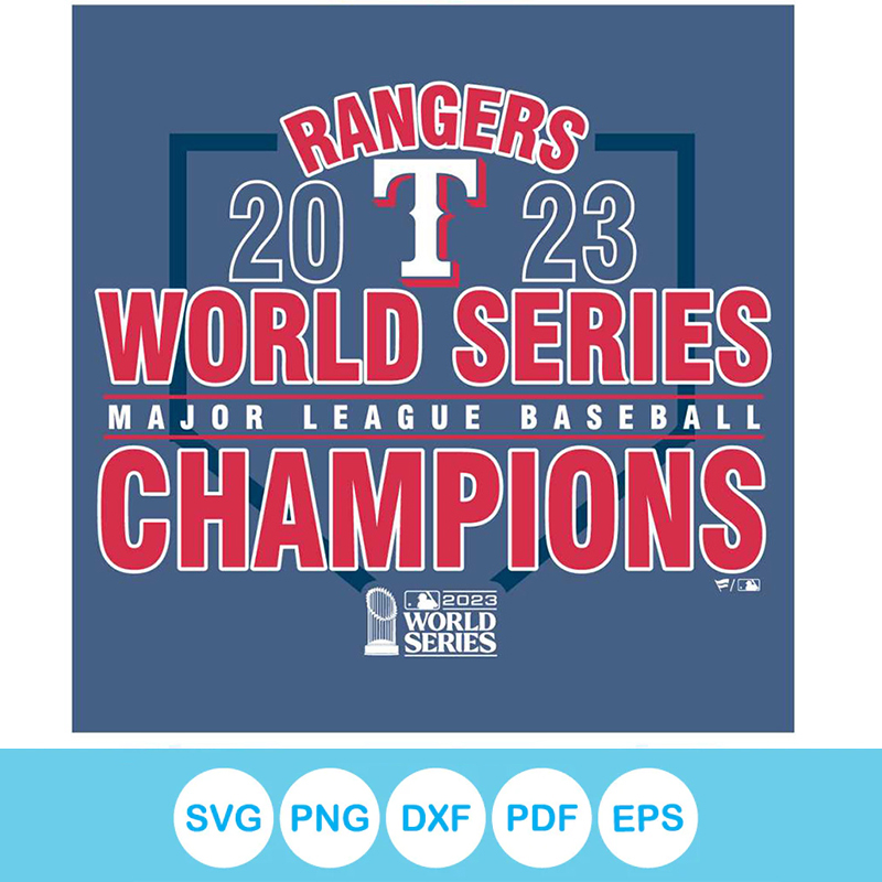 2023 World Series Champions Major League Baseball SVG File | Inspire Uplift