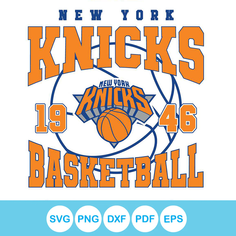 Vintage New York Knicks 1946 Basketball Svg | Inspire Uplift