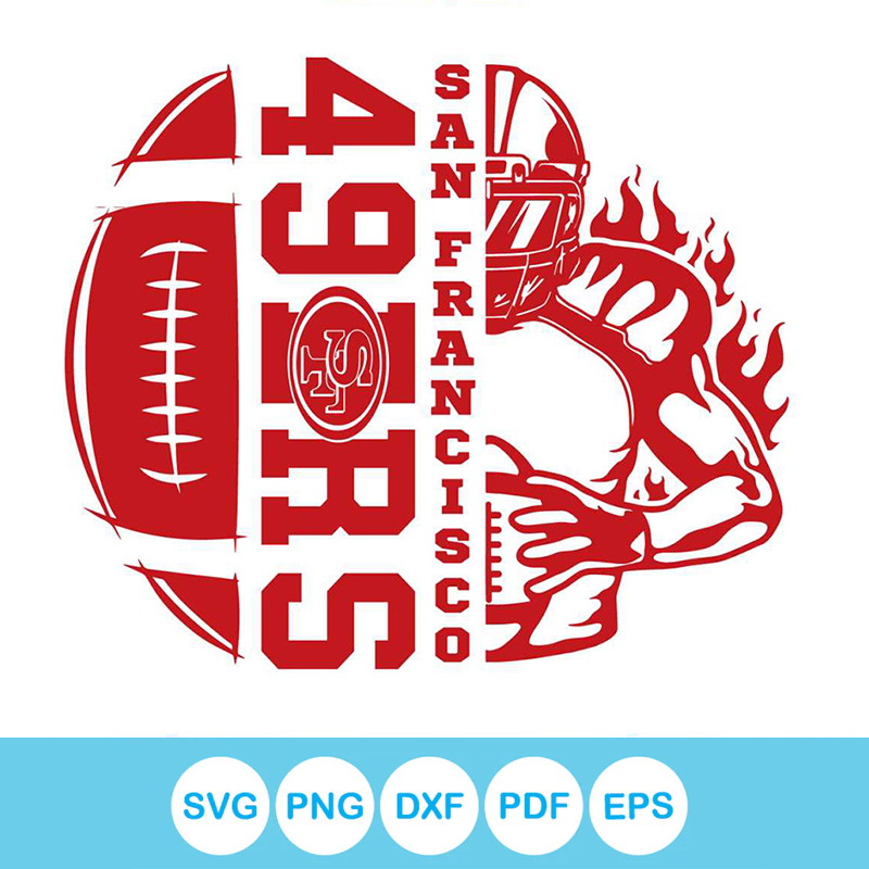 San Francisco 49ers Football Logo Svg Digital Download | Inspire Uplift