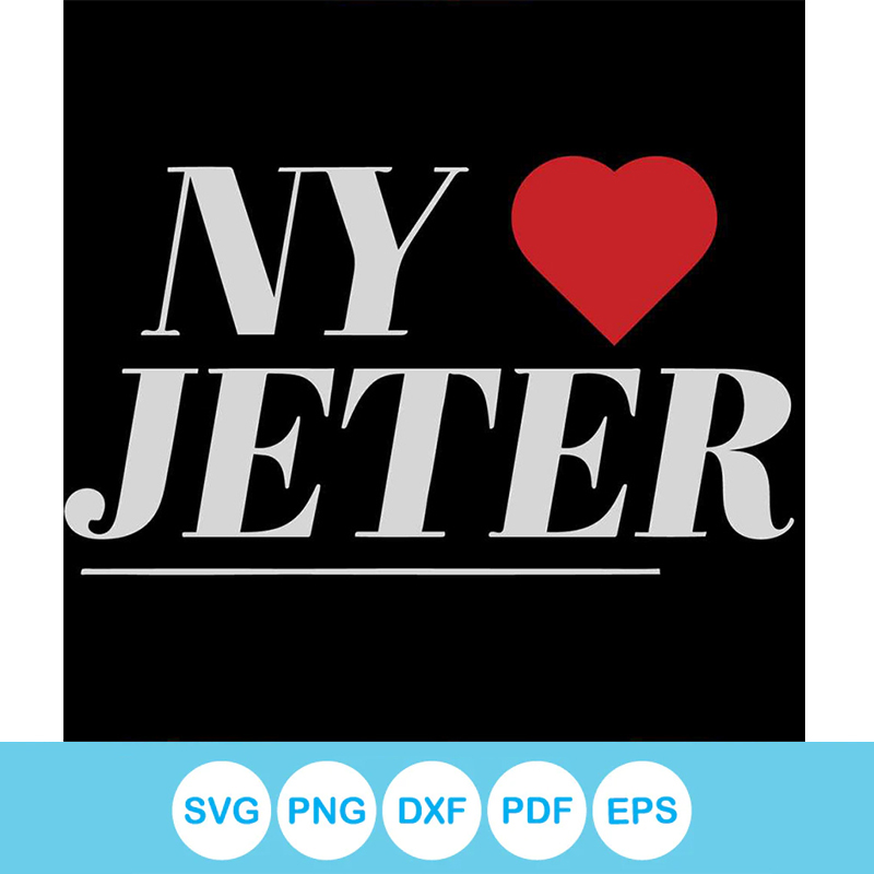 New York Yankees Love Derek Jeter SVG | Inspire Uplift