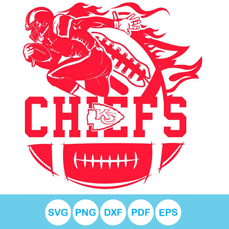 Kansas City Chiefs Player Football SVG Digital Download | Inspire Uplift