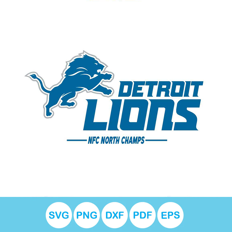 Detroit Lions NFC North Champs SVG | Inspire Uplift