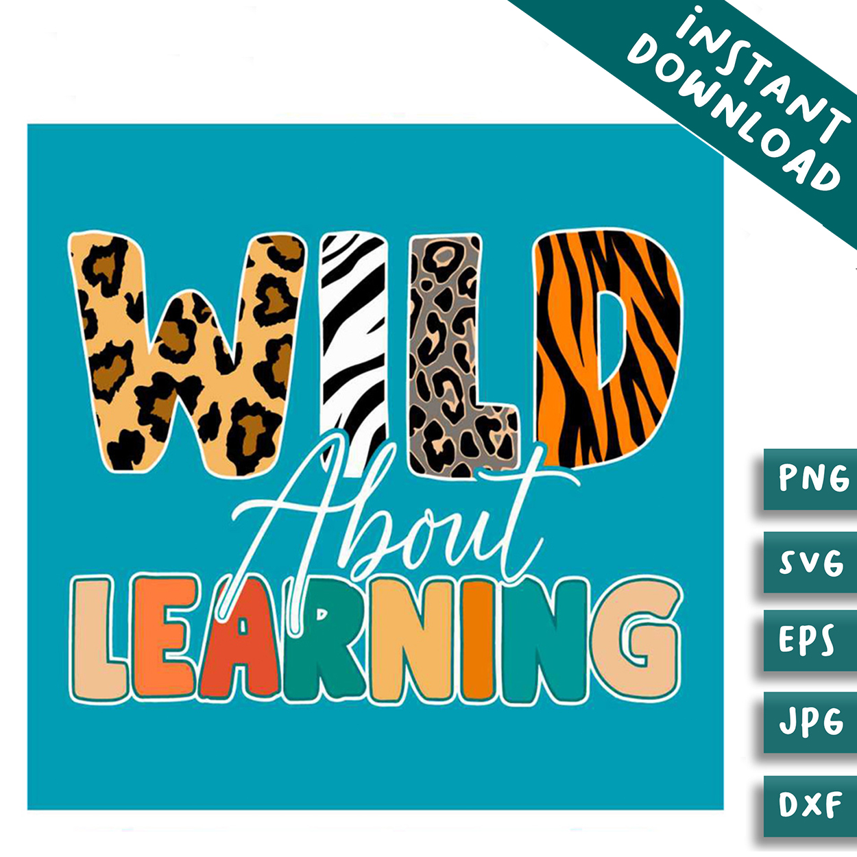 Wild About Learning At School 2023 SVG - Inspire Uplift