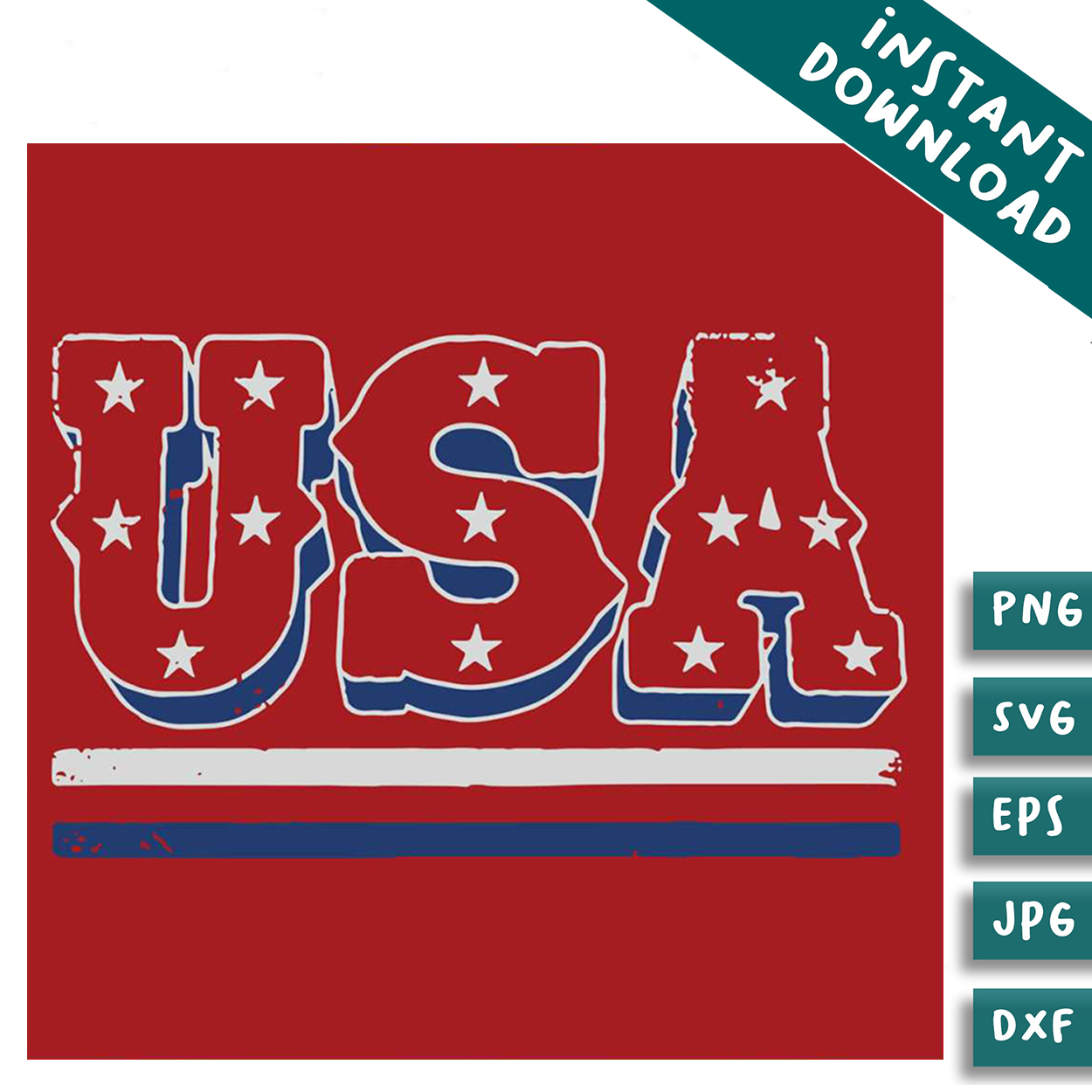 Vintage USA Independence Day SVG | Inspire Uplift