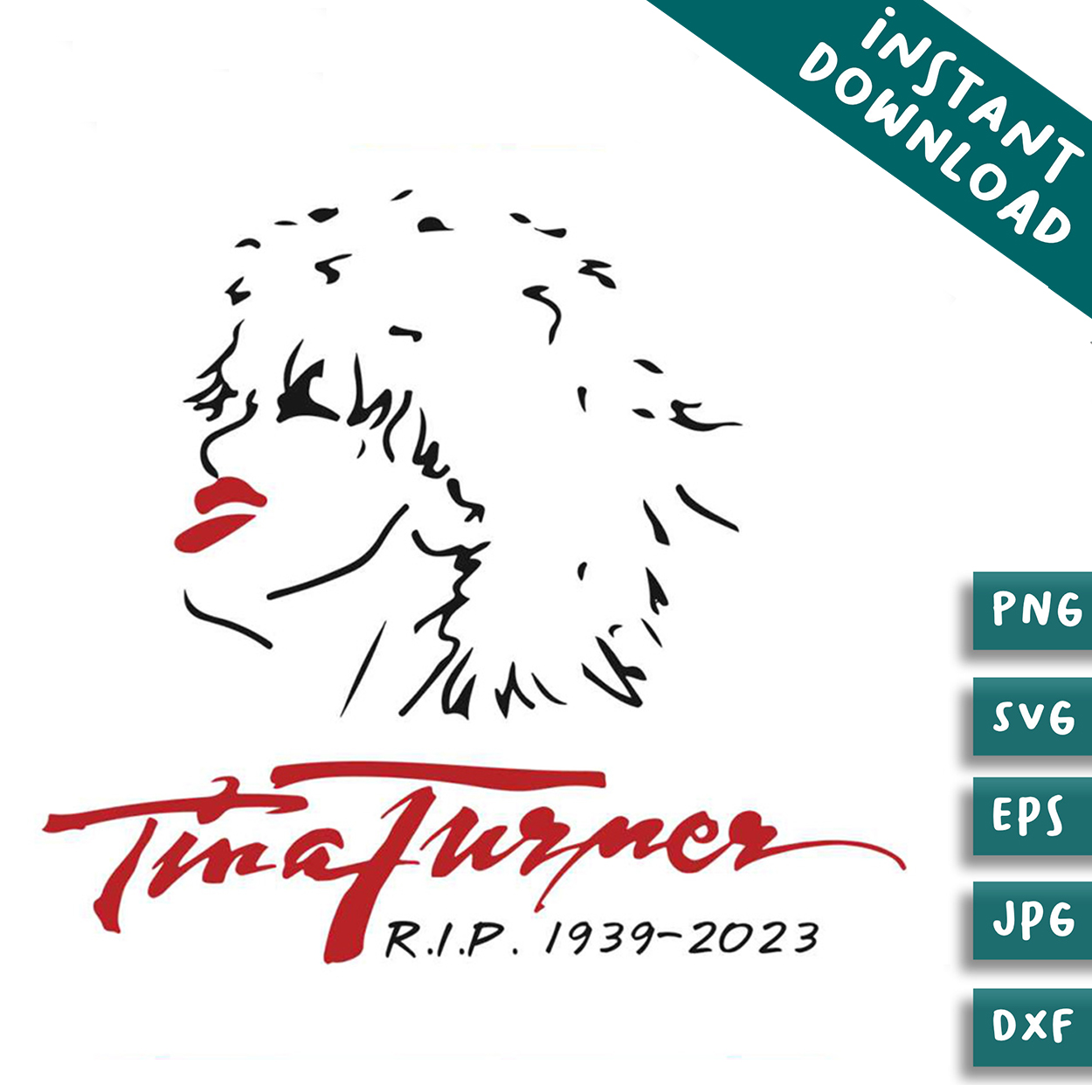 Vintage Tina Turner RIP 2023 Best SVG | Inspire Uplift