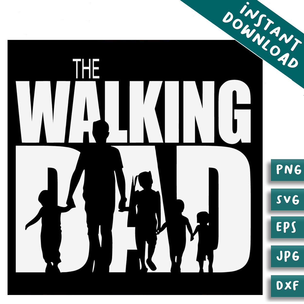 Vintage The Walking Dad SVG Happy Fathers Day SVG | Inspire Uplift