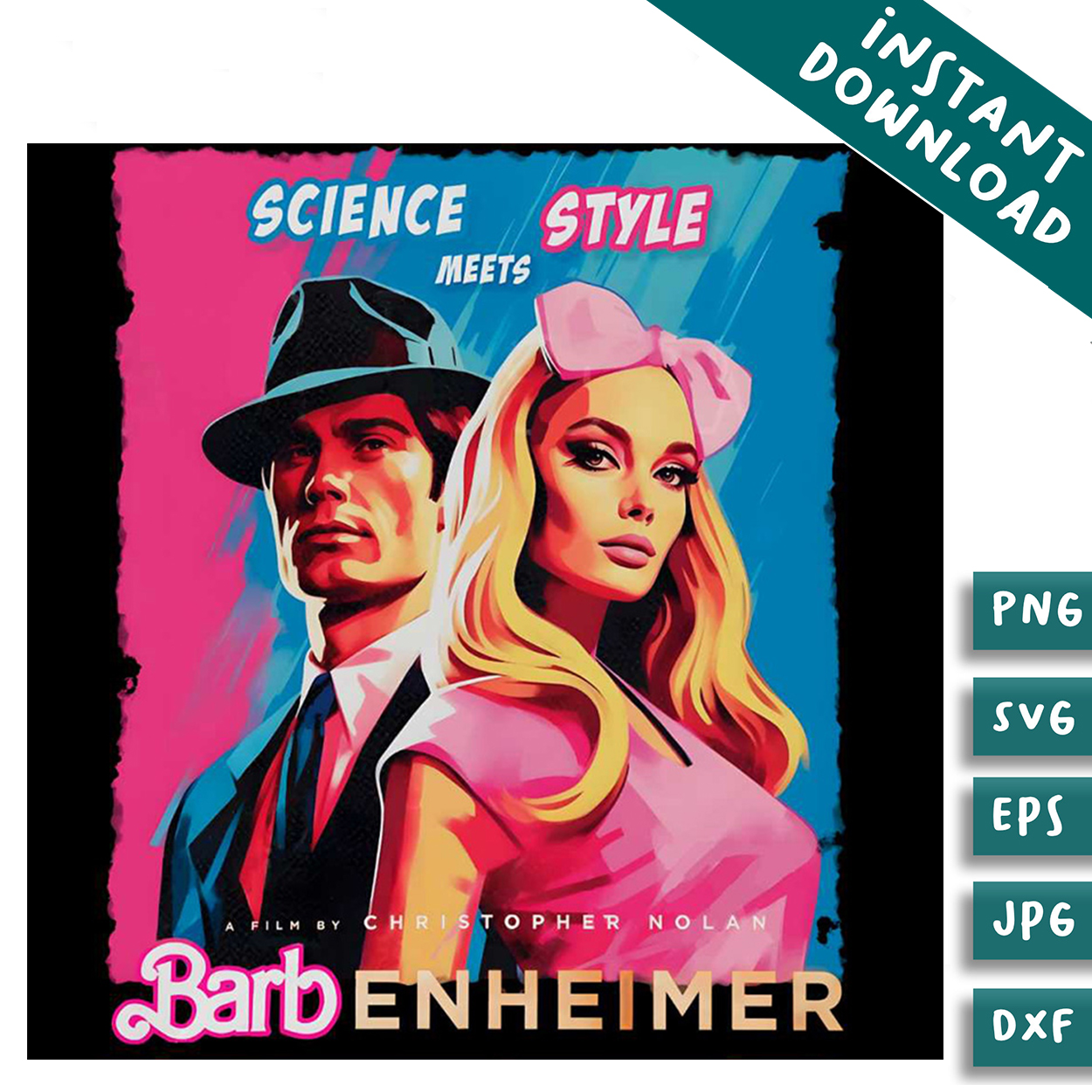 Science Meet Style Barbenheimer 72123 PNG Silhouette | Inspire Uplift