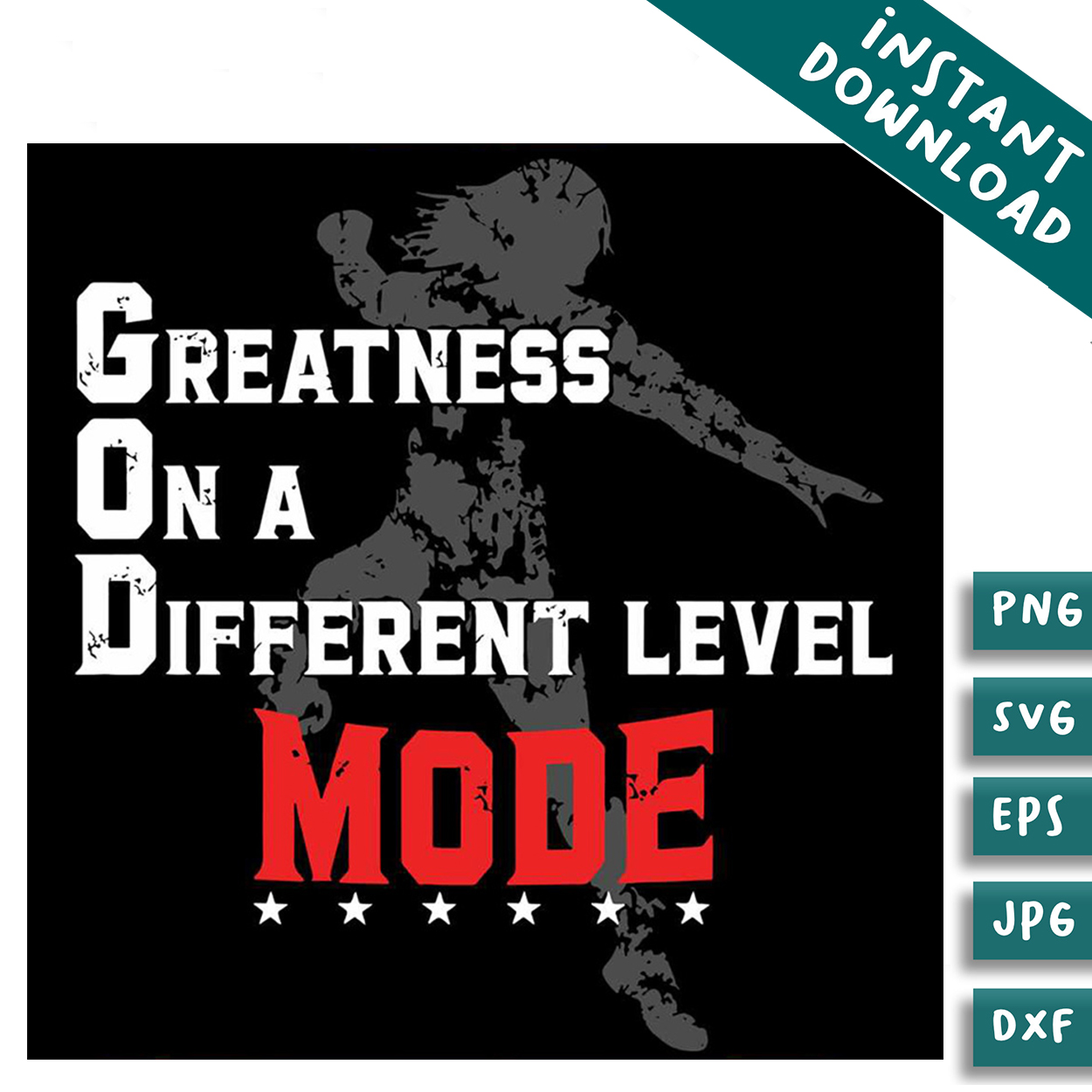 Roman Reigns GOD Mode Exclusive WWE SVG | Inspire Uplift