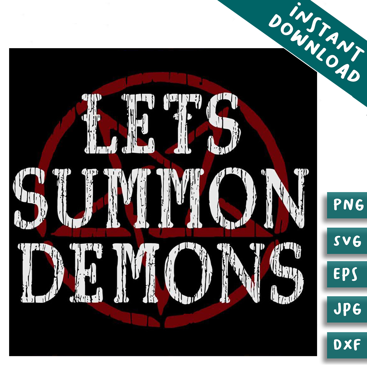 Lets Summon Demons SVG Summon The Devil SVG | Inspire Uplift