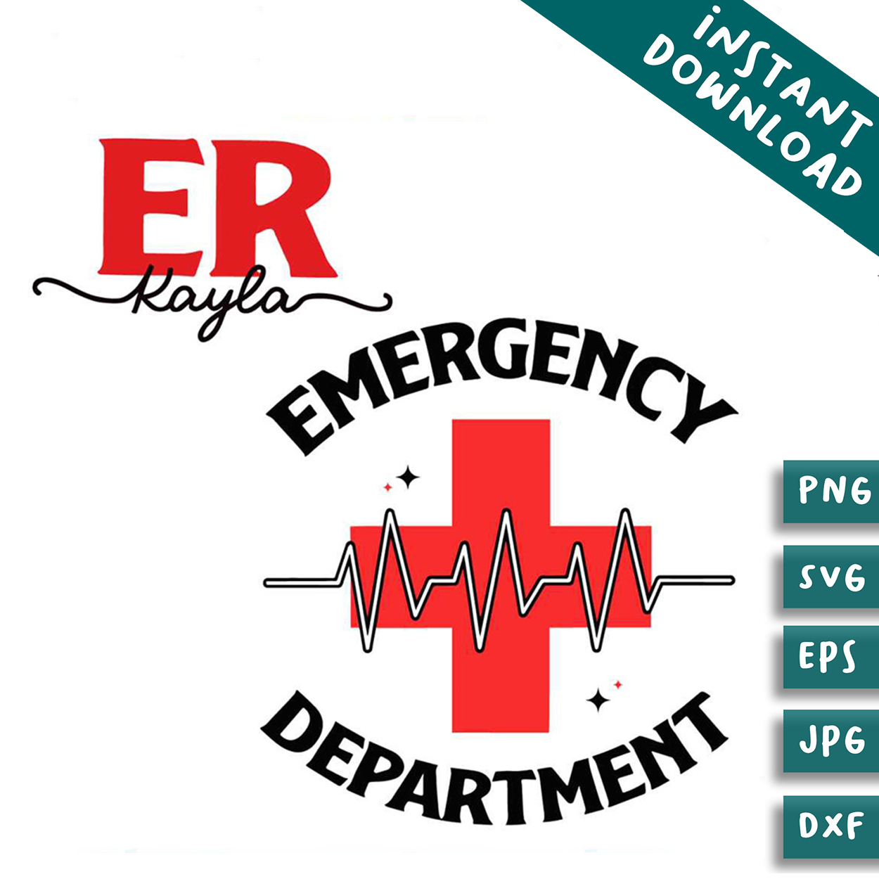 Emergency Department SVG Emergency Room Tech SVG | Inspire Uplift