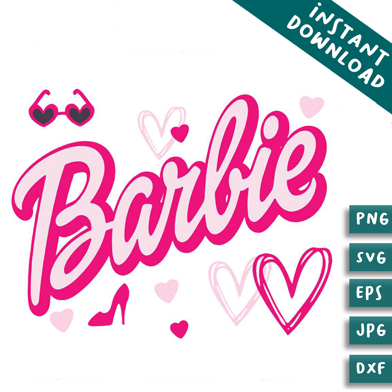 Barbie Heart Barbie Dream House SVG | Inspire Uplift