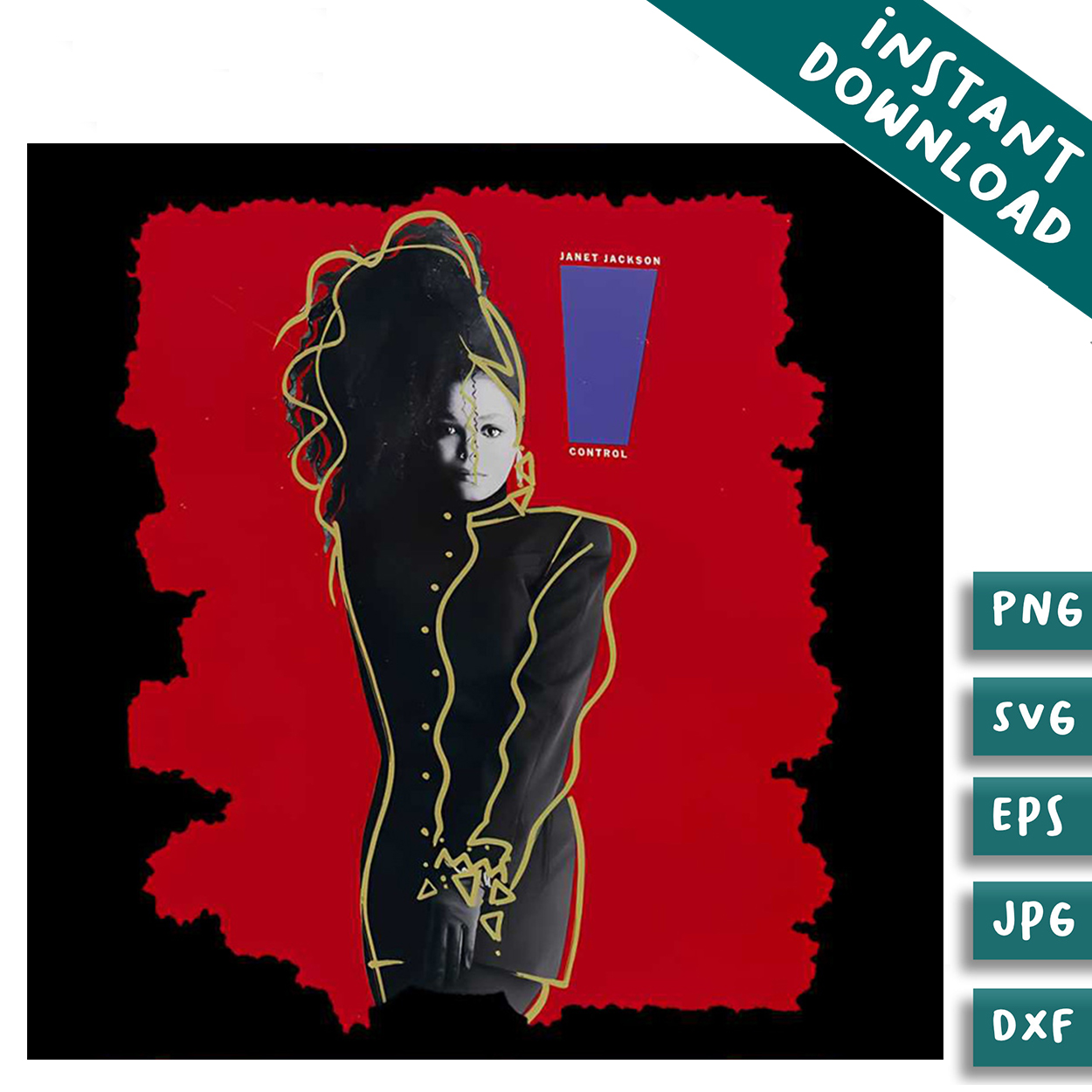 Janet Jackson Control Janet Tour 2024 Png Silhouette | Inspire Uplift