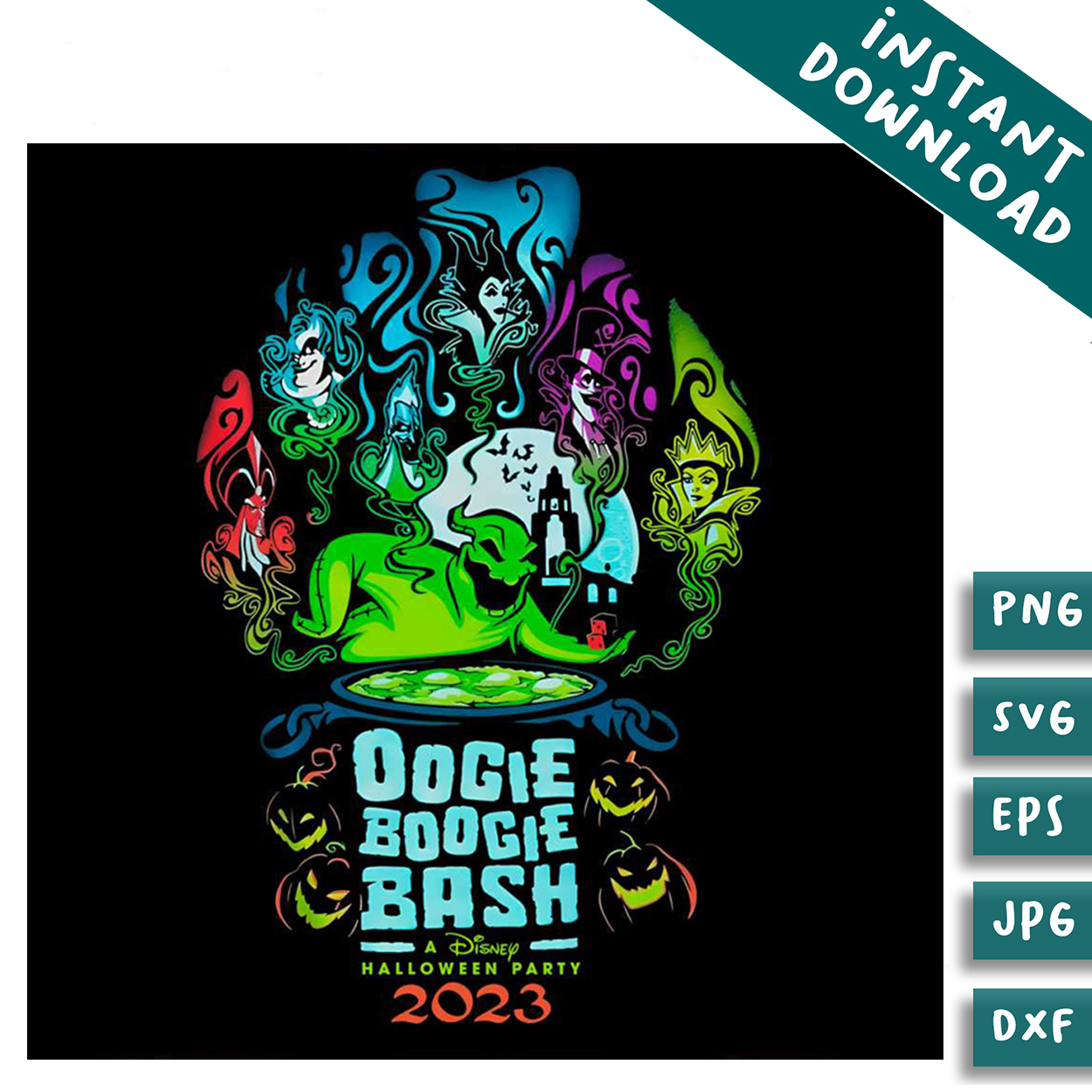 Oogie Boogie and Villains Oogie Boogie Bash 2024 PNG | Inspire Uplift