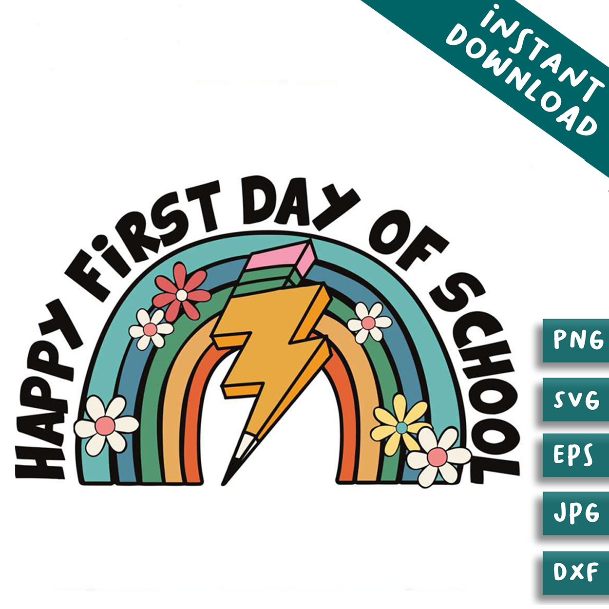 Happy First Day Of School svg bundles Natural Back To School | Inspire ...