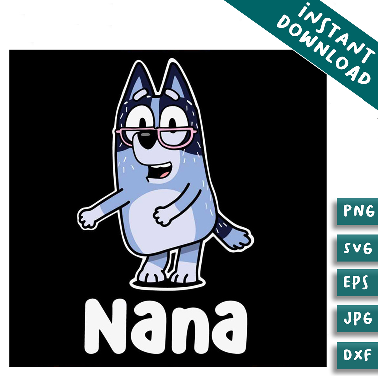 Bluey Chris Heeler Nana svg bundles Bluey Family svg bundles | Inspire ...