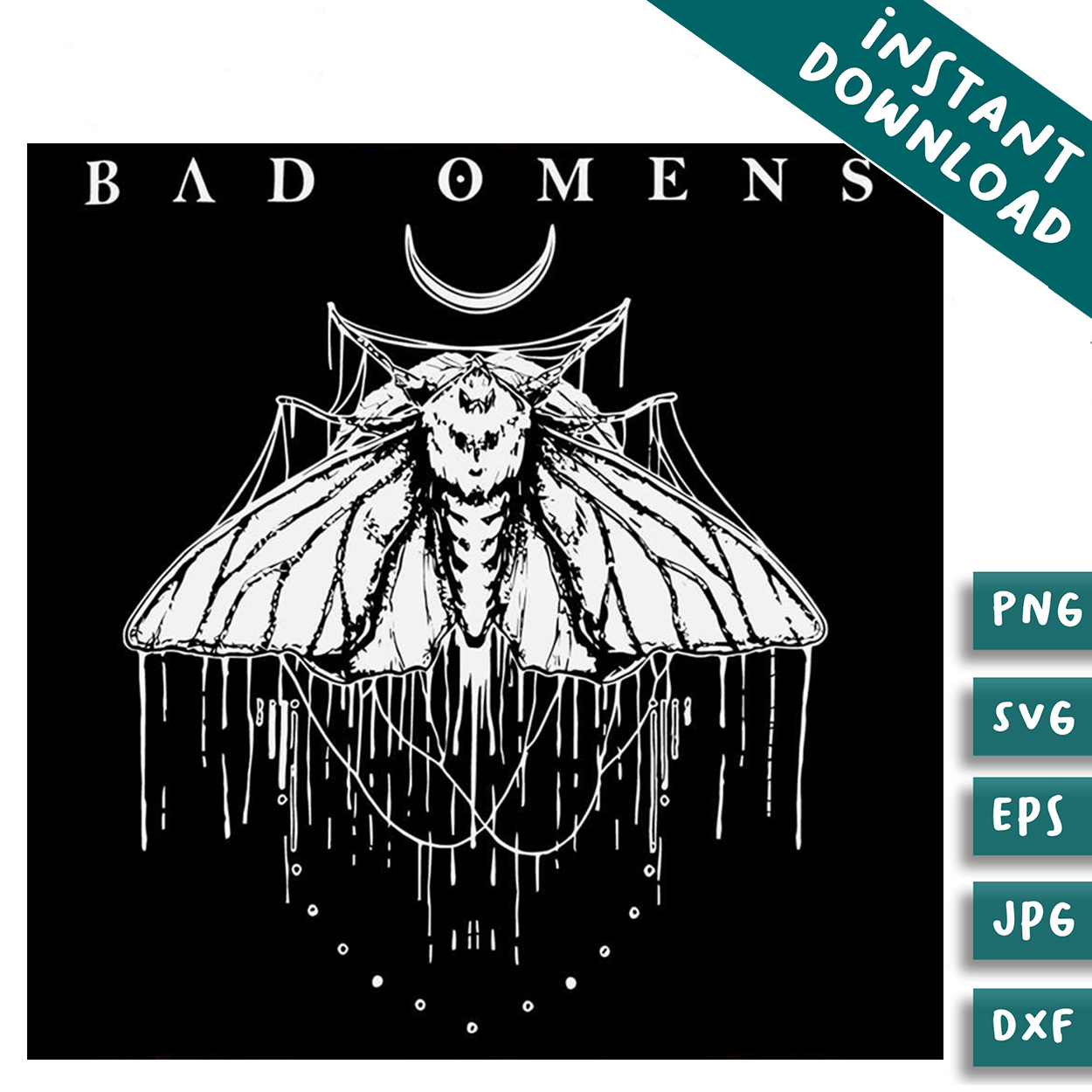 Bad Omens Moth svg bundles Rock Music svg bundles - Inspire Uplift