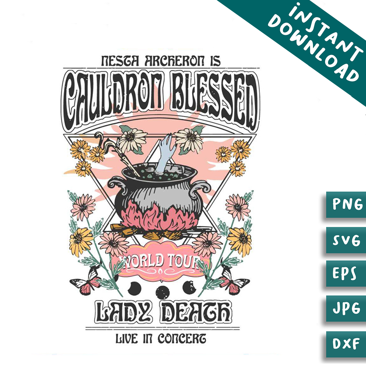 Nesta Archeron ACOTAR Cauldron Blessed svg bundles - Inspire Uplift