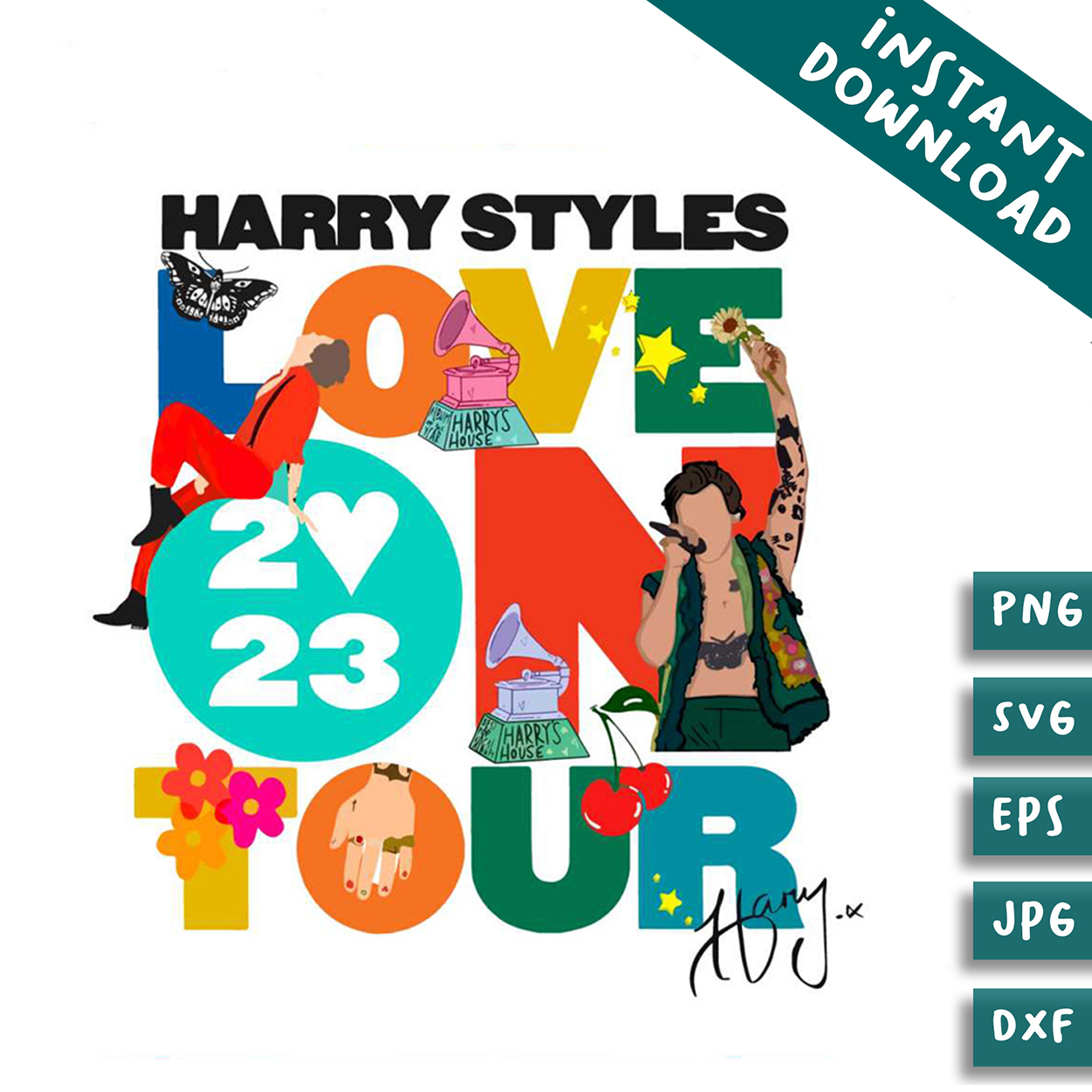 Harry Love On Tour 2024 Harry Concert svg bundles Design - Inspire Uplift