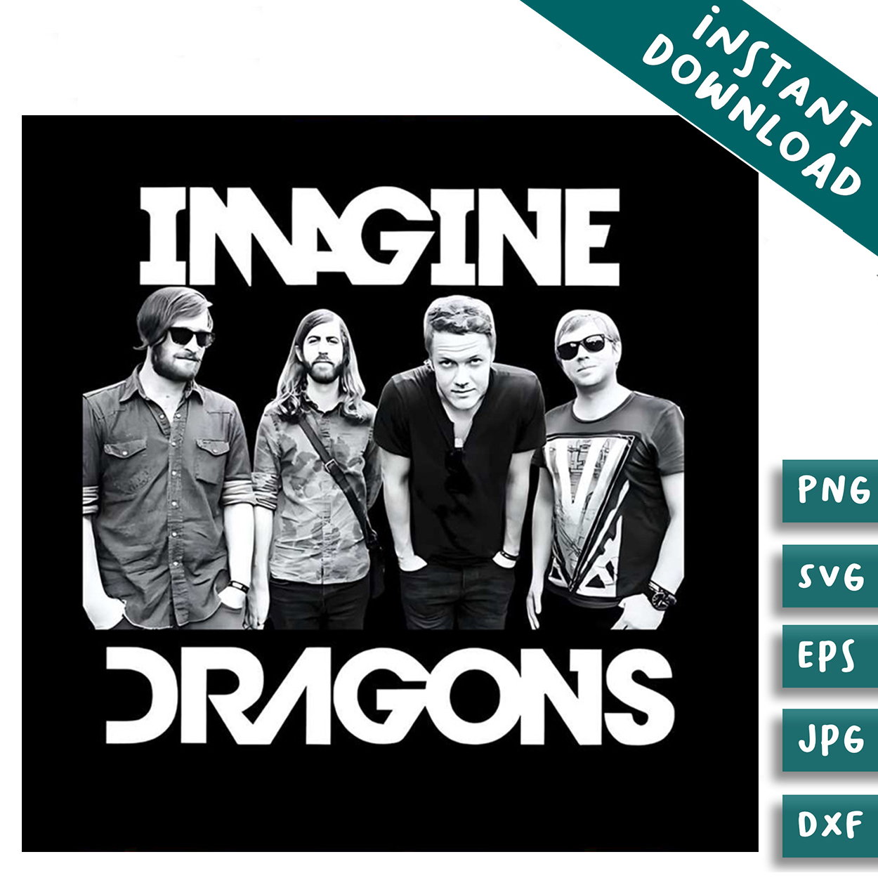 Vintage Imagine Dragons Member PNG Mercury Tour PNG | Inspire Uplift