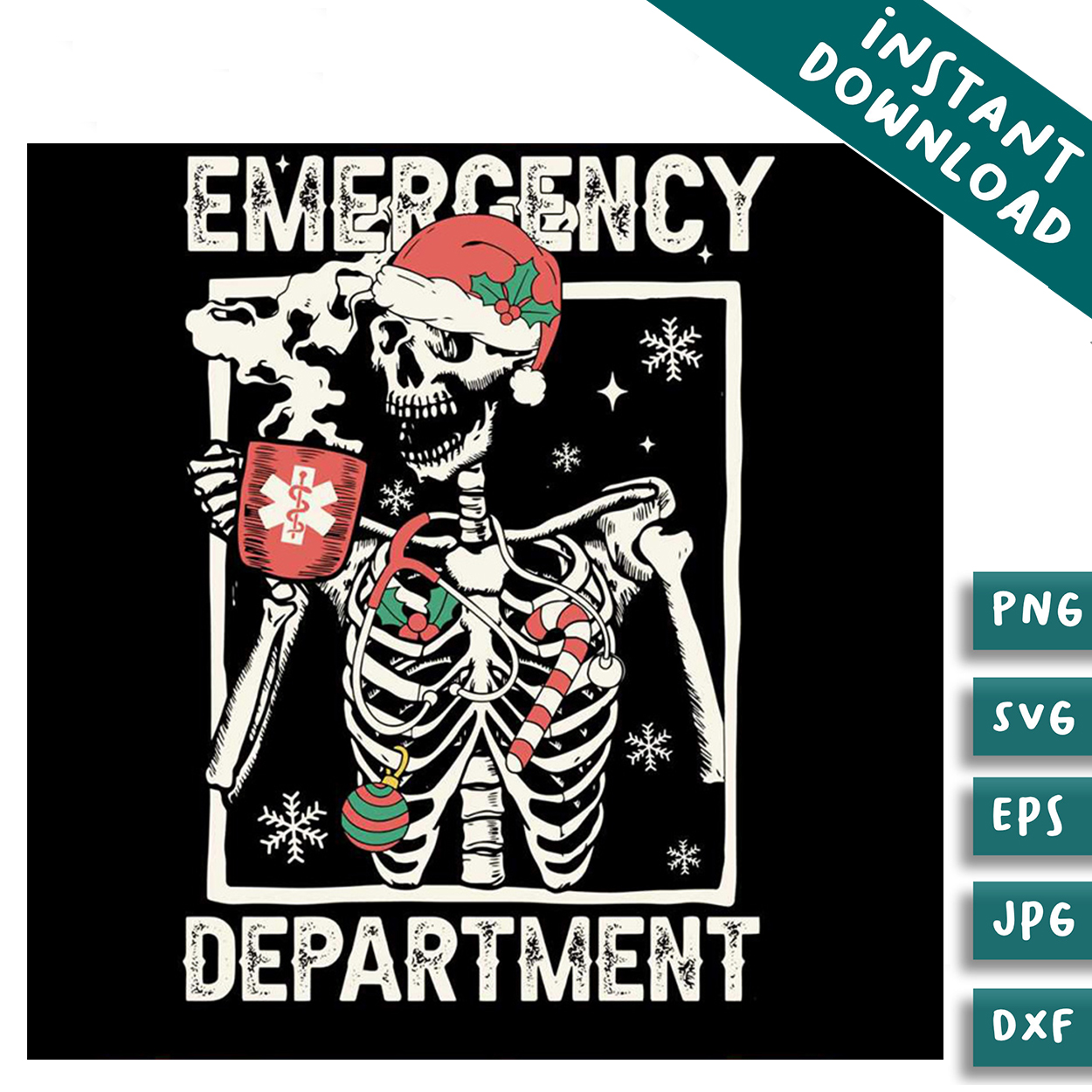 Skeleton Emergency Department SVG | Inspire Uplift