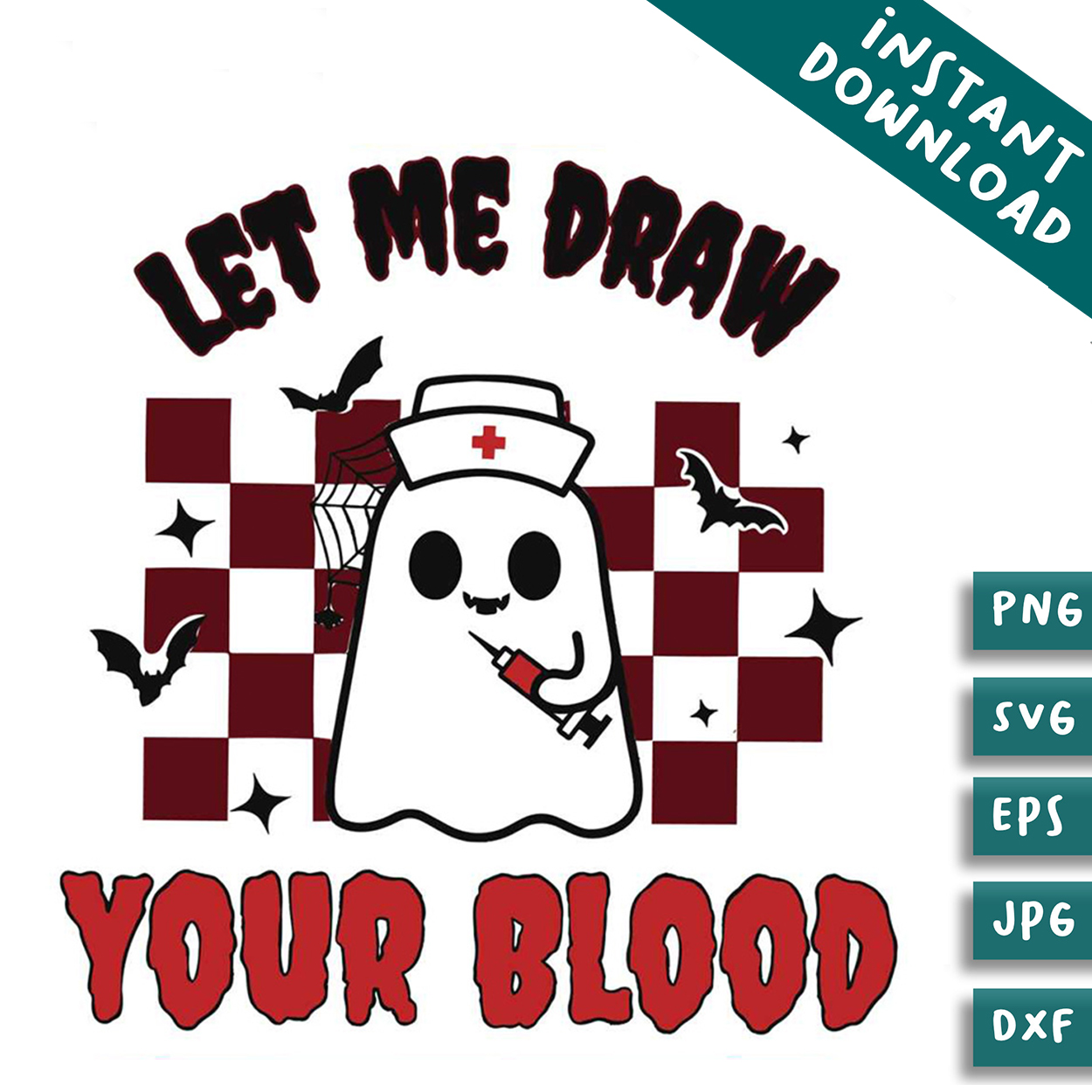 Horror Let Me Draw Your Blood SVG Graphic Dedsign File | Inspire Uplift