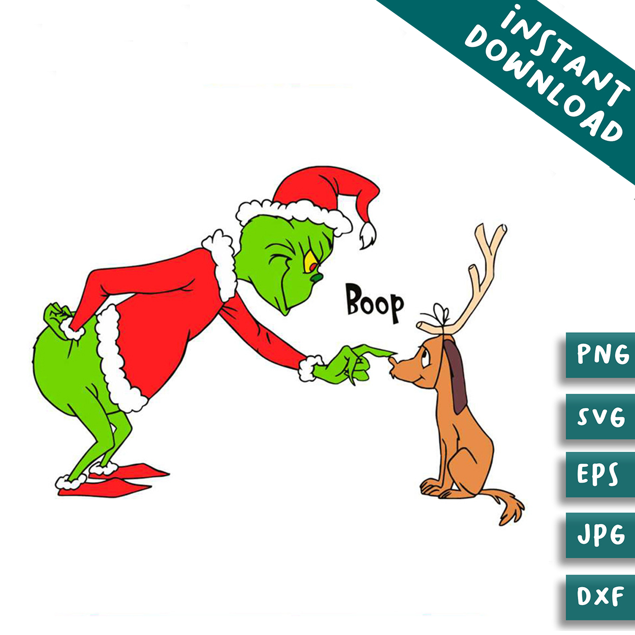 Funny Boop Grinch And Max SVG Digital Cutting File | Inspire Uplift