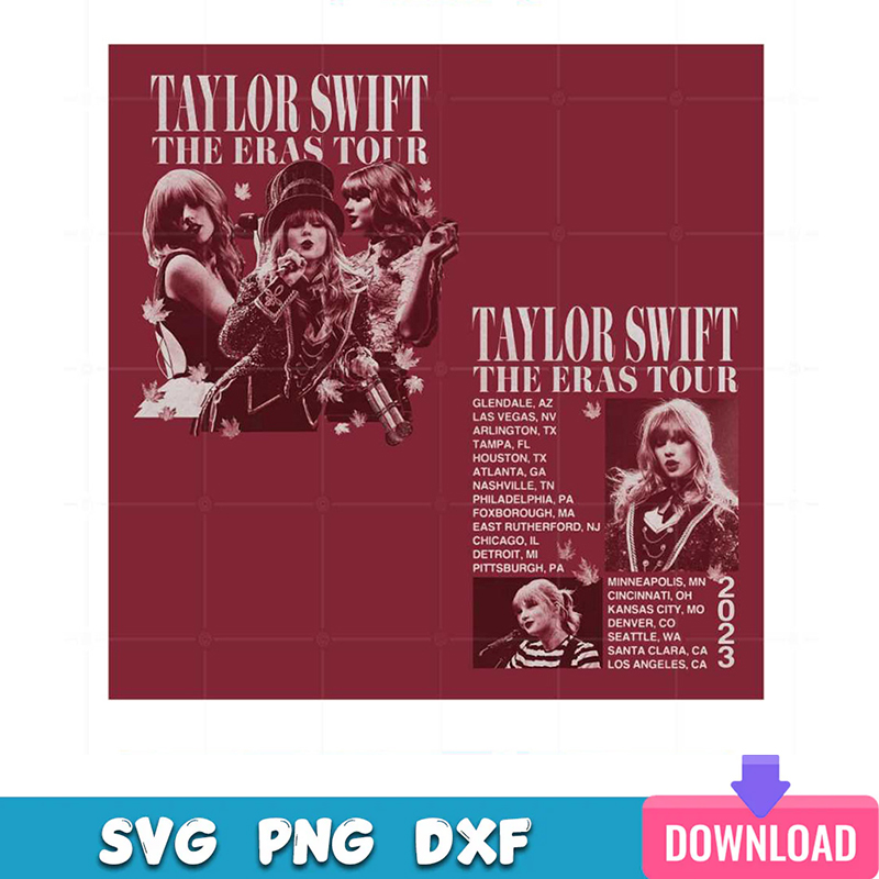 Taylor Swift The Eras Tour Taylor's Version Album Png Sublim - Inspire ...
