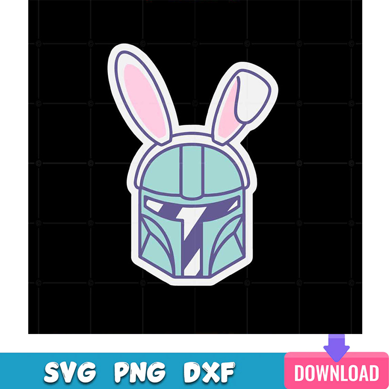 Star Wars The Mandalorian Mando Easter Bunny SVG Cutting Fil | Inspire ...