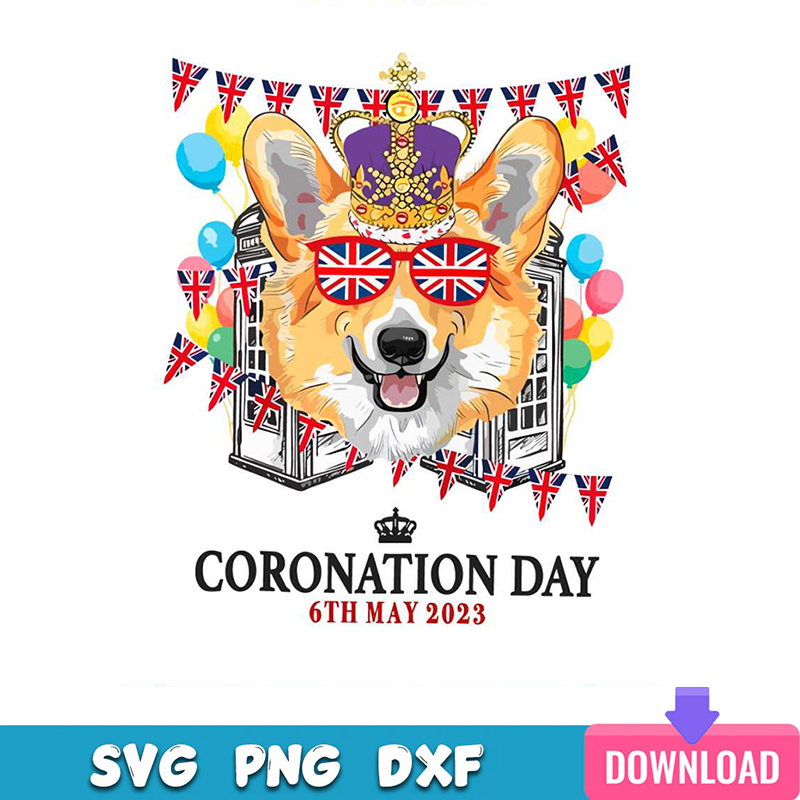 Funny Coronation Day 2024 Coronation King Charles III Corgi | Inspire ...