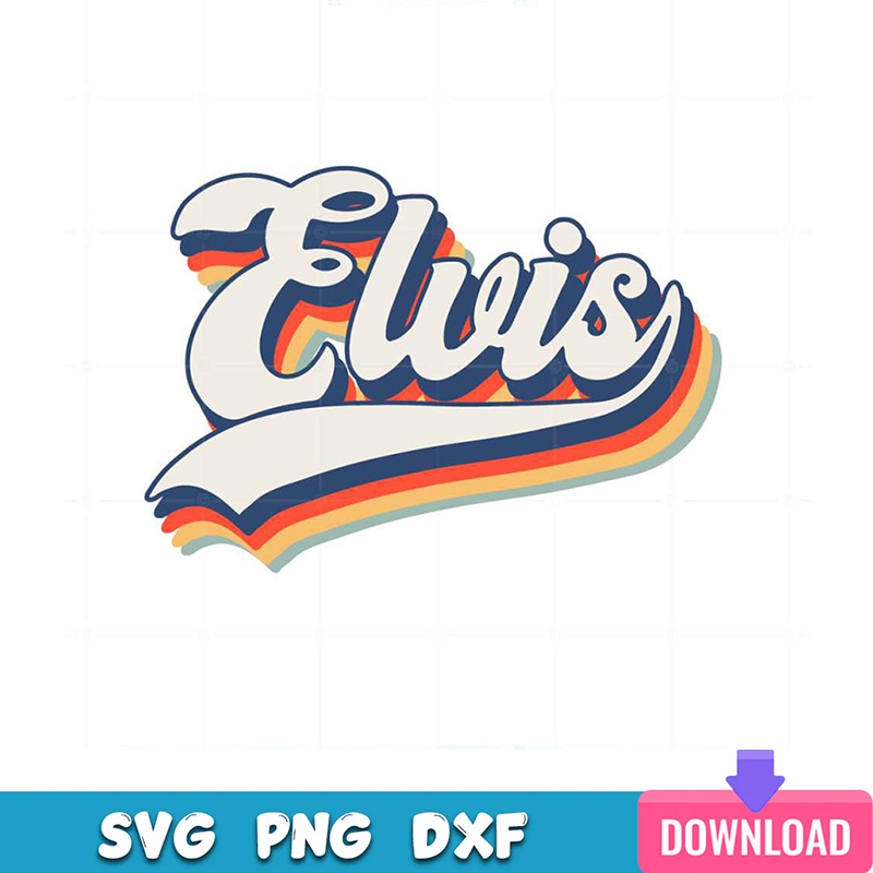 Vintage Retro Elvis Elvis Presley Svg For Cricut Sublimation | Inspire ...