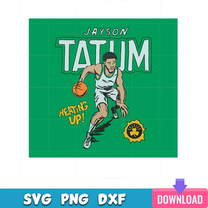 Boston Celtics Comic Book Jayson Tatum SVG Cutting Files | Inspire Uplift