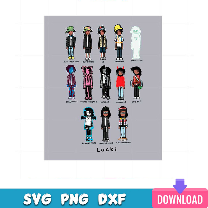 Lucki Fans Full Albums SVG Best Graphic Designs Cutting File | Inspire ...