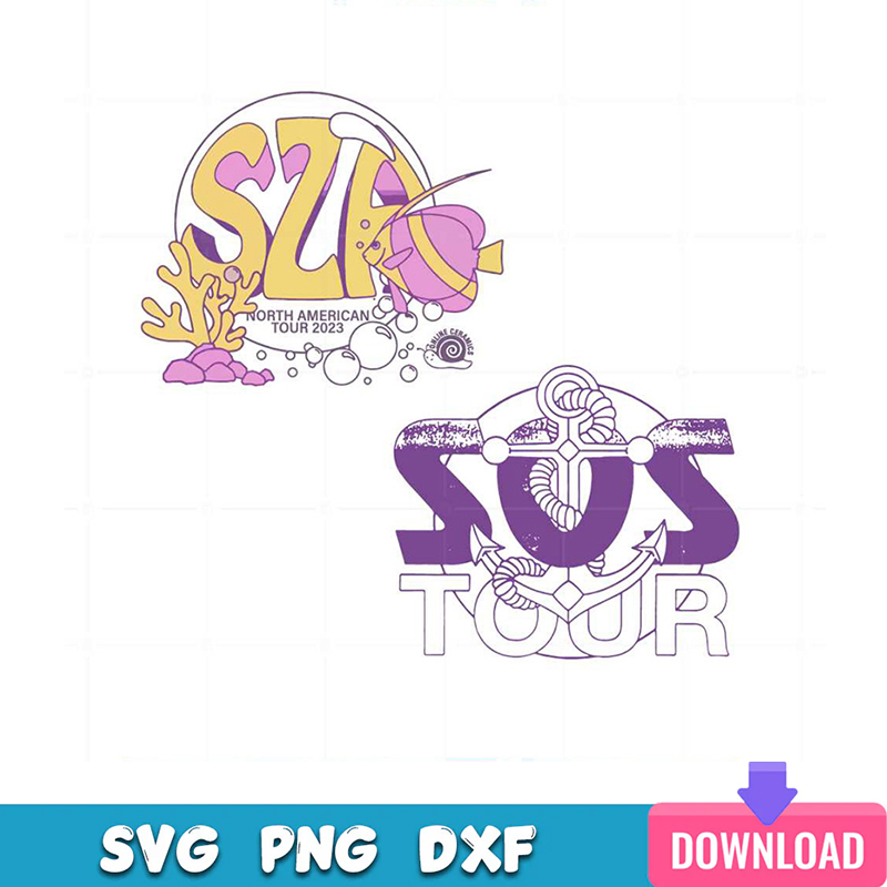 Sos Tour Sza 2024 North American Tour Svg Cutting Files | Inspire Uplift
