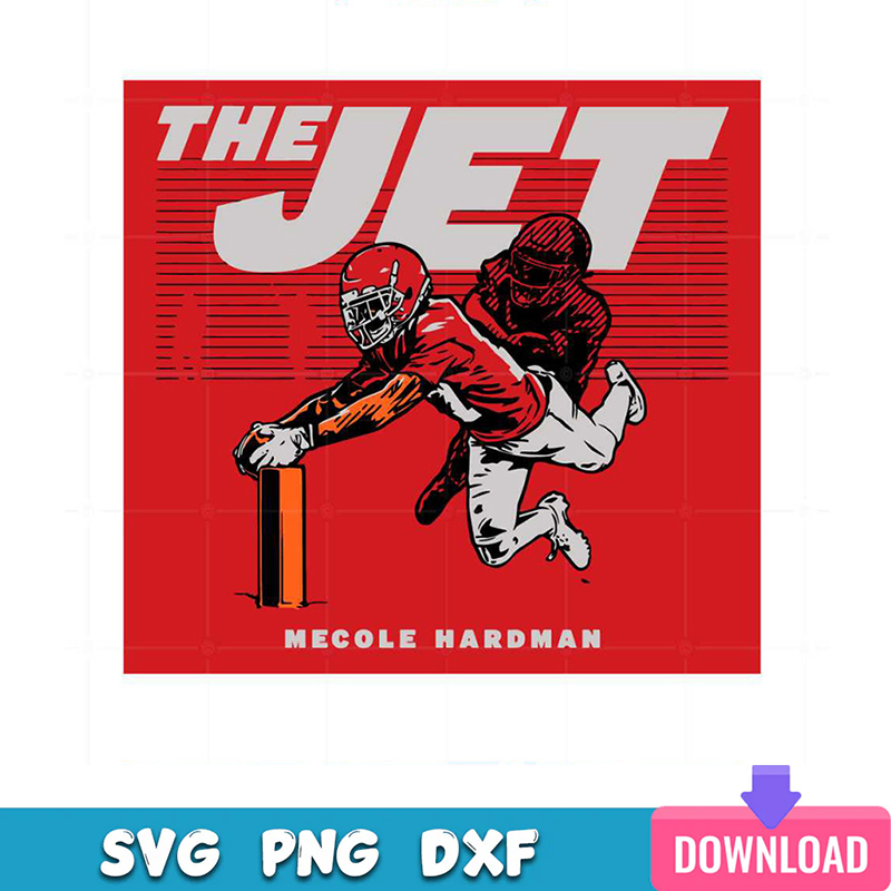 Mecole Hardman The Jet SVG For Cricut Sublimation Files - Inspire Uplift