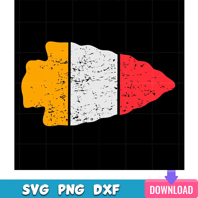 KC Chiefs Arrowhead Logo SVG For Cricut Sublimation Files | Inspire Uplift