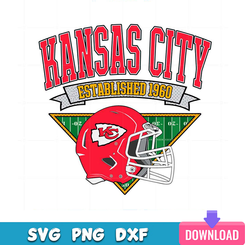 Chiefs Football Vintage 90's Style Retro SVG Cutting Files | Inspire Uplift