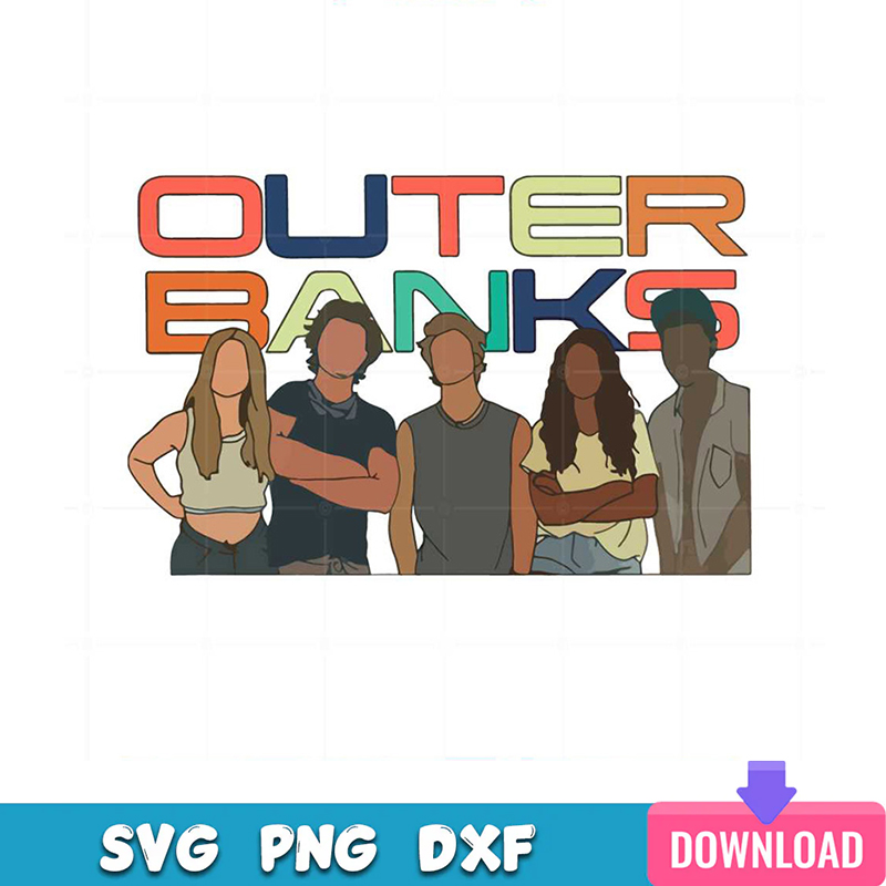 Vintage Outer Banks Friends SVG For Cricut Sublimation Files - Inspire ...