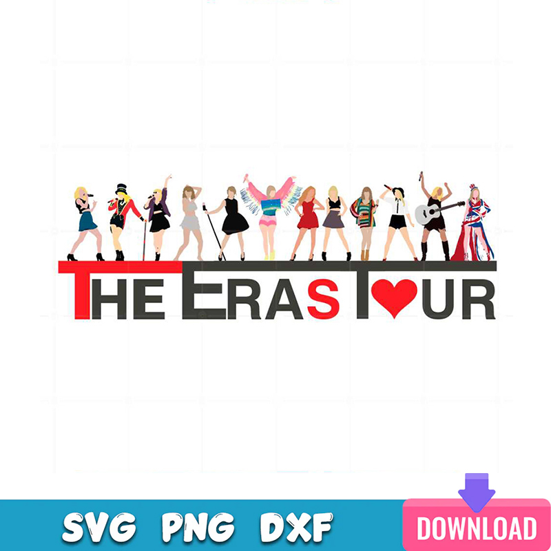 Taylor Swift The Eras Tour Concert SVG Graphic Designs Files | Inspire ...