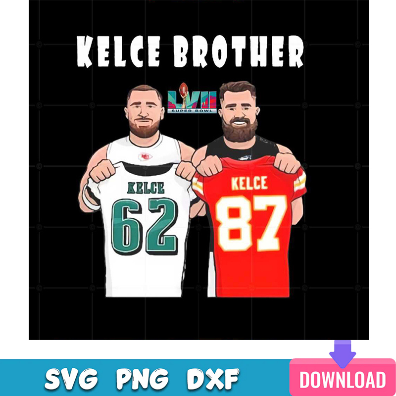 Kelce Brothers Jason Kelce Vs Travis Kelce Lvii Super Bowl P | Inspire ...