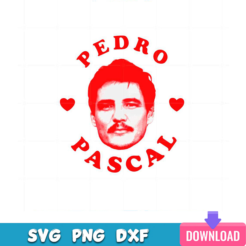 I Love Pedro Pascal SVG Best Graphic Designs Cutting Files | Inspire Uplift