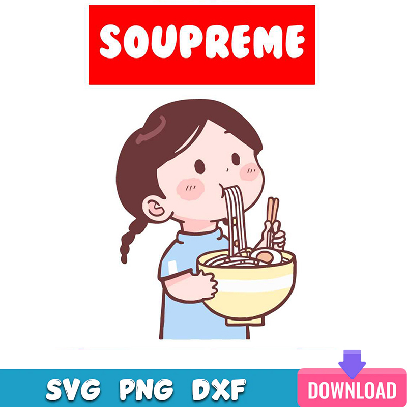 Funny Soupreme Cute Girl Meme SVG | Inspire Uplift